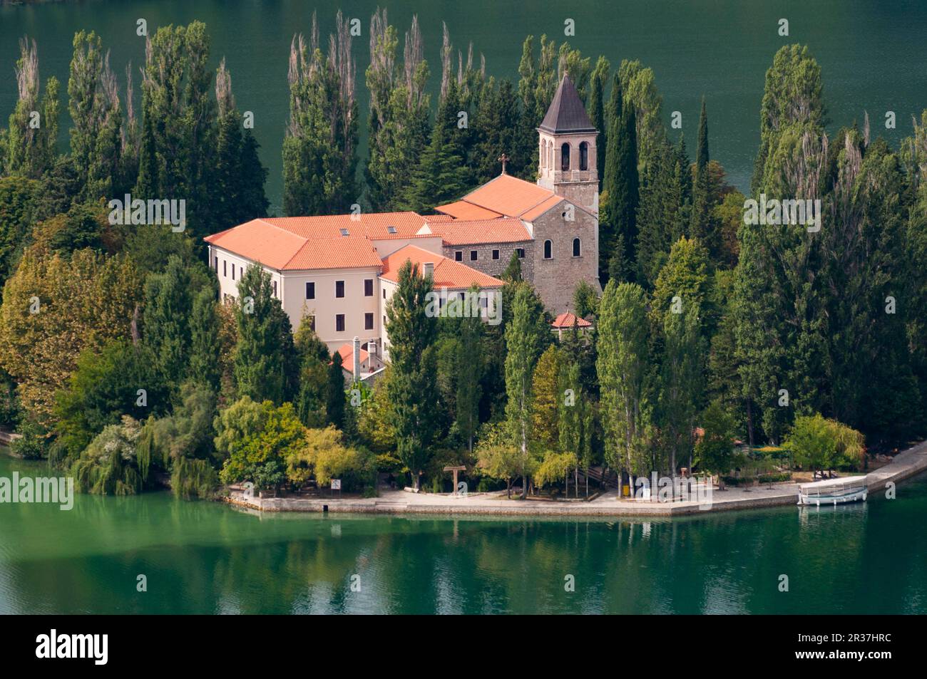 Roman Catholic Monastery, Visovac Island, Krka National Park, Sibenik ...
