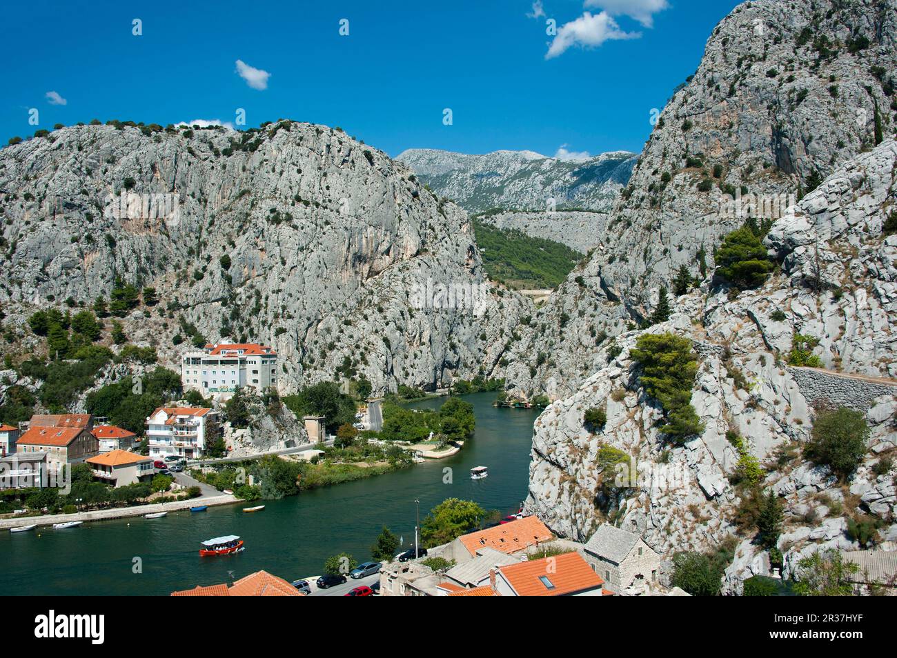 Cetina Gorge, River, Omis, Split-Dalmatia, Dalmatia, Croatia Stock ...