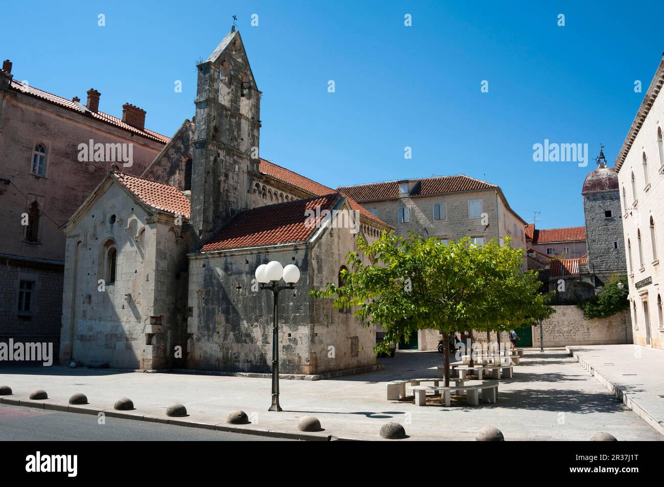 Old Town, Trogir, Split-Dalmatia, Croatia, Trau, Church of St. John the ...