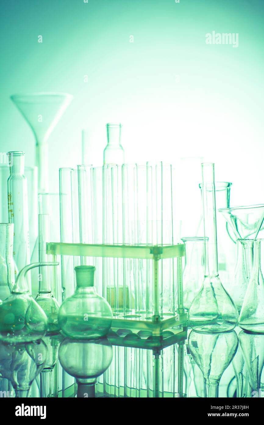 Laboratory glass in light Stock Photo - Alamy