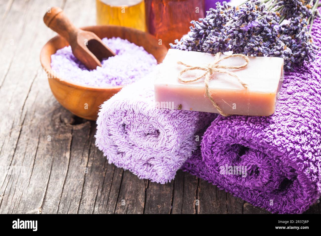 Lavender spa concept Stock Photo - Alamy