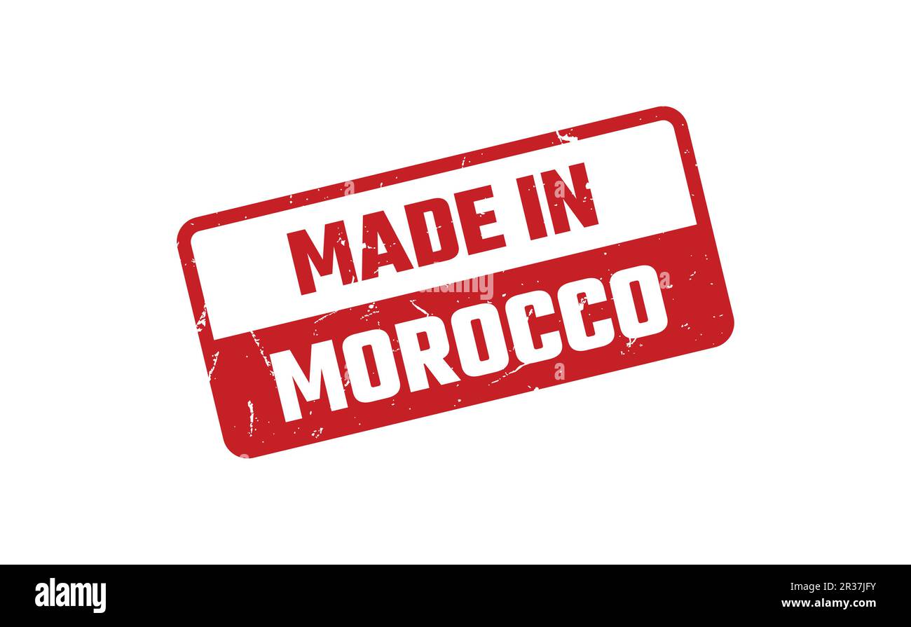 Made in morocco label Stock Vector Images - Alamy