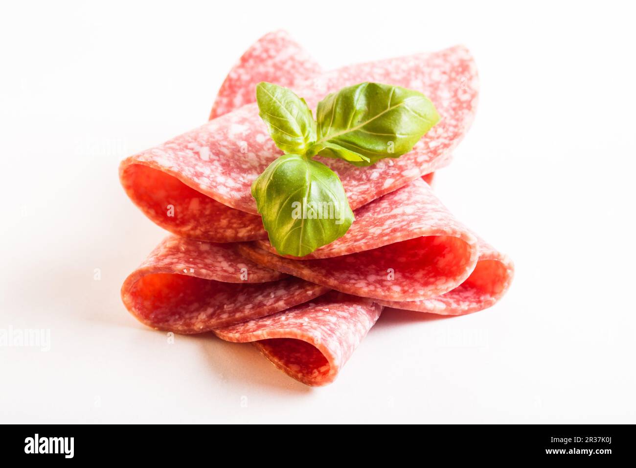 Cured salami sausage slices hi-res stock photography and images - Alamy
