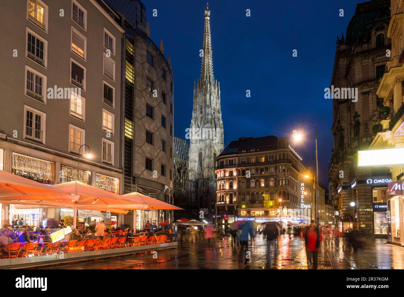 Vienna city view night hi-res stock photography and images - Alamy