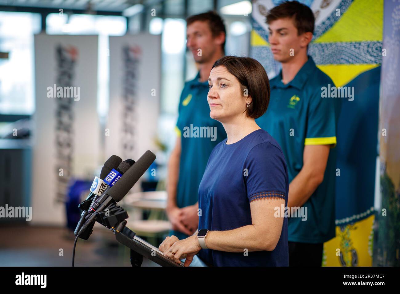 Paris 2024 Australian Chef de Mission Anna Meares with Australia’s top ...
