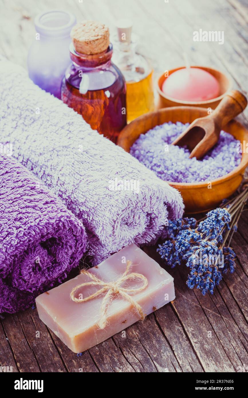 Spa concept soap essential hi-res stock photography and images - Alamy