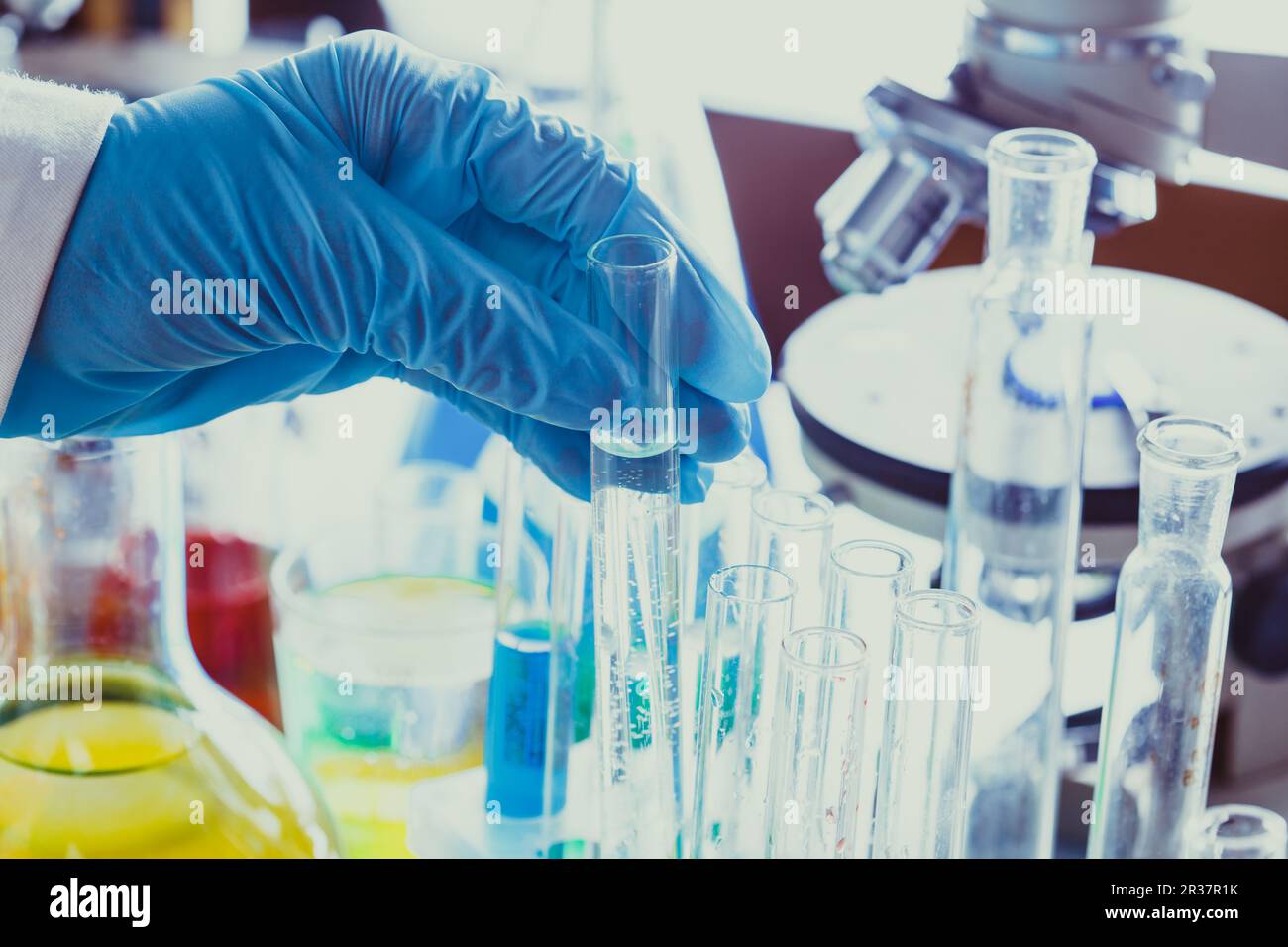The Laboratory tubes Stock Photo - Alamy