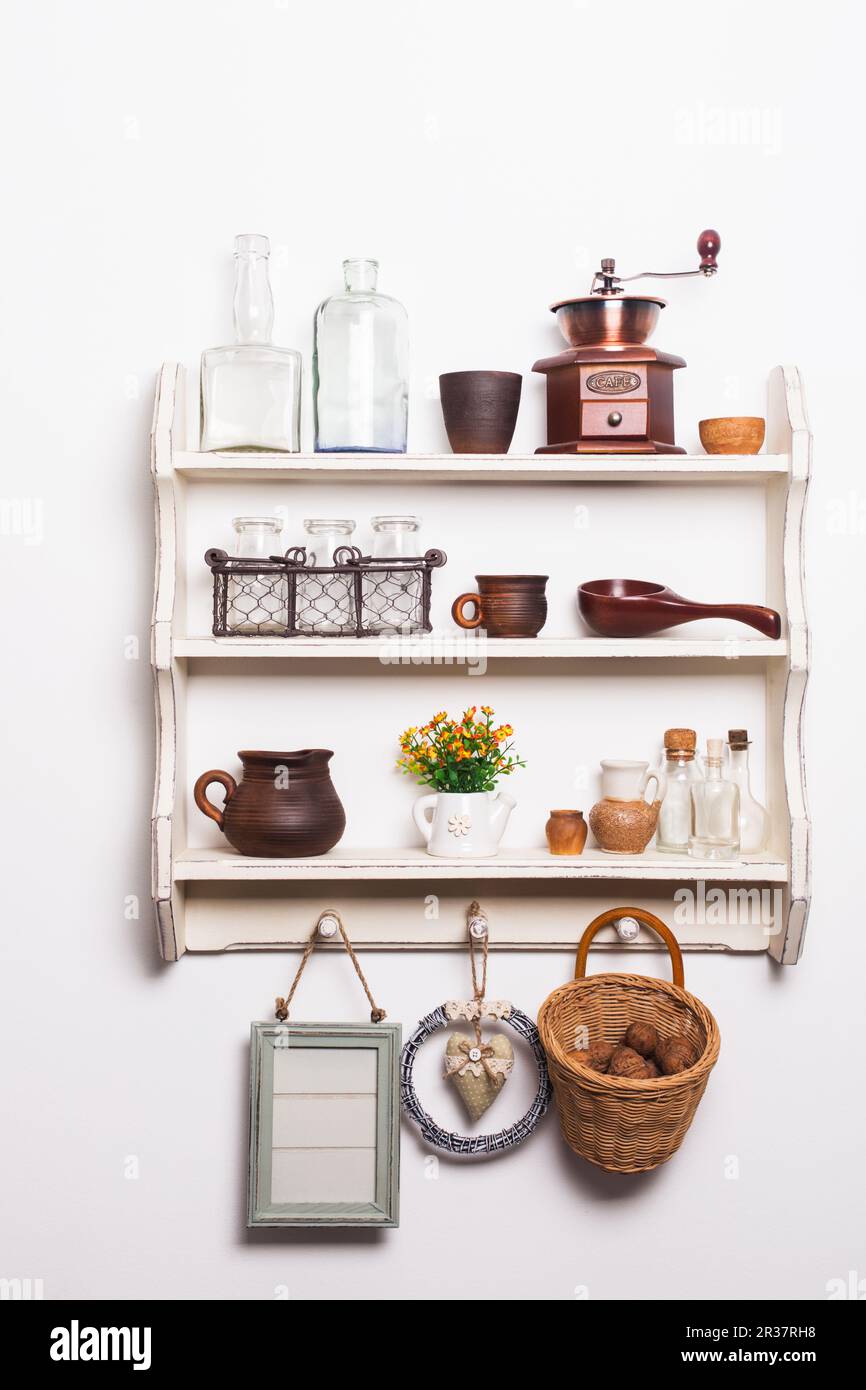 Rustic style kitchen wooden hi-res stock photography and images - Alamy