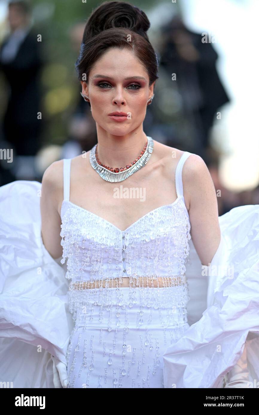 Cannes, France. 22nd May, 2023. Coco Rocha attend the Club Zero red carpet during the 76th ...