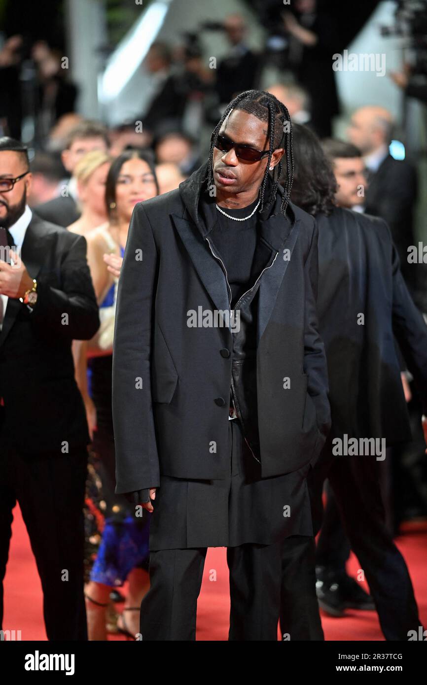 Cannes, France. 22nd May, 2023. Travis Scott attends the The Idol red ...
