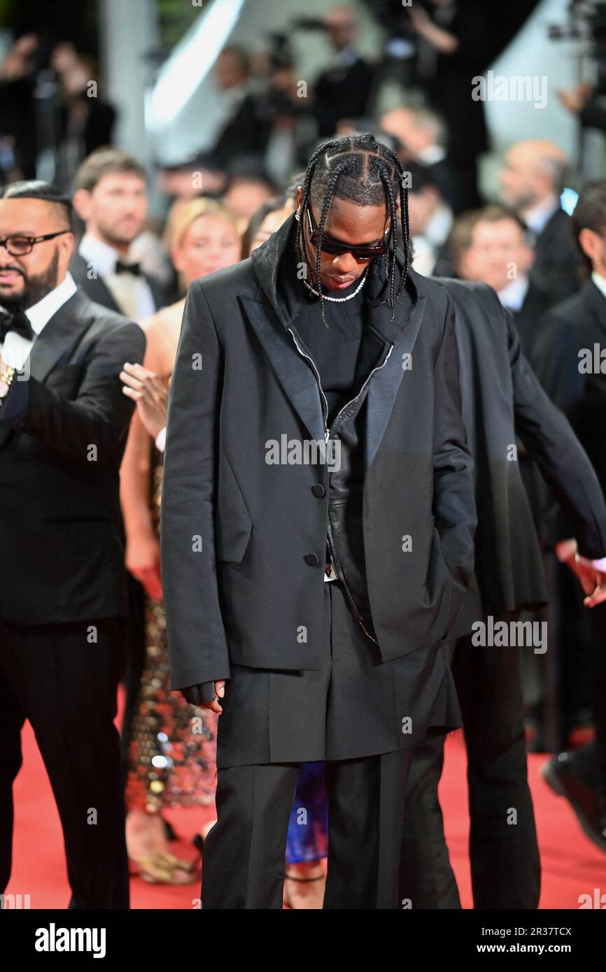 Cannes, France. 22nd May, 2023. Travis Scott attends the The Idol red ...