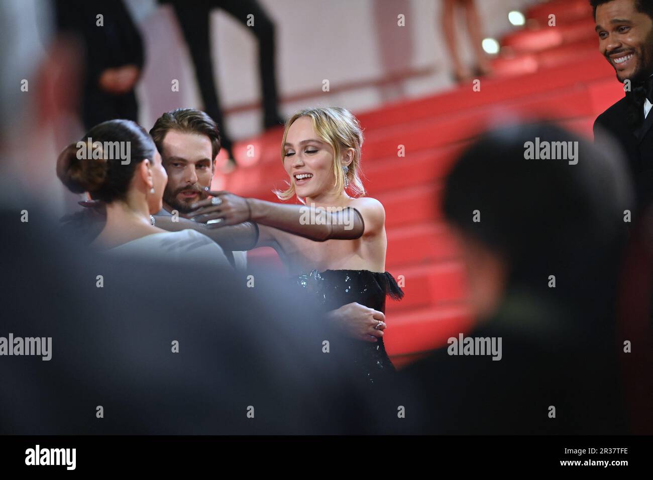 Cannes, France. 22nd May, 2023. attends the The Idol red carpet during the 76th annual Cannes ...