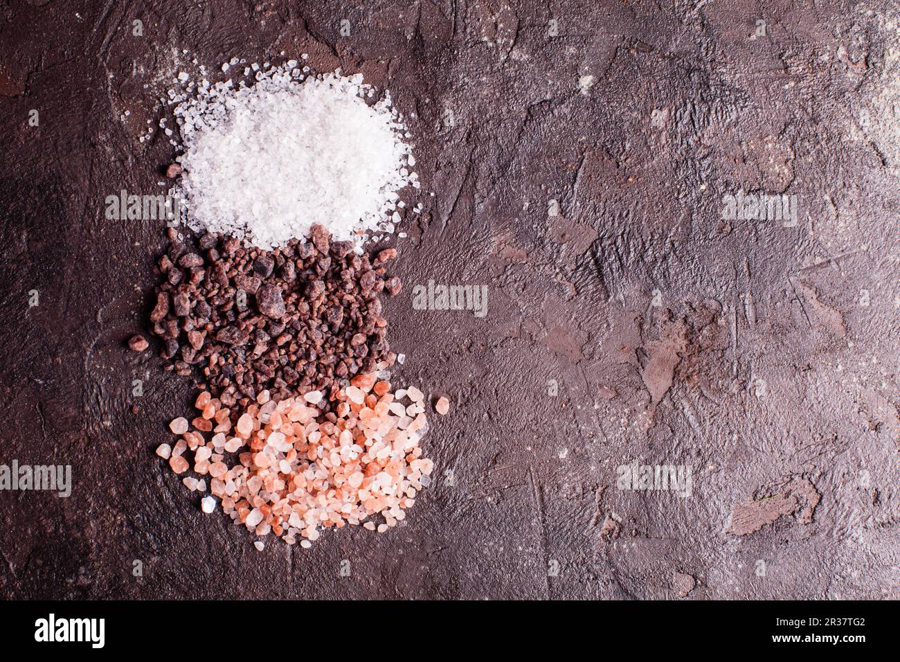 Close up various salts hi-res stock photography and images - Alamy