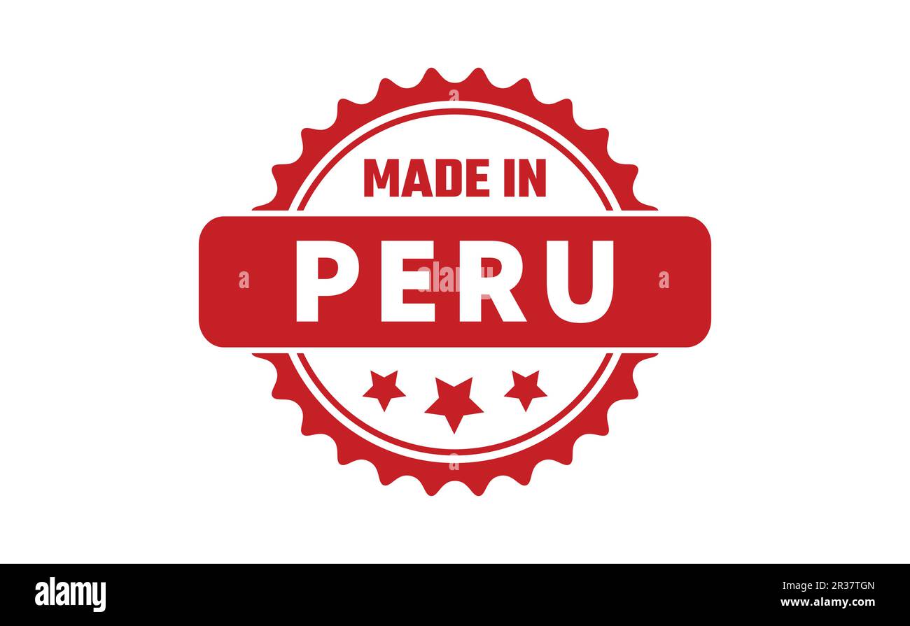Made in peru red stamp hi-res stock photography and images - Alamy