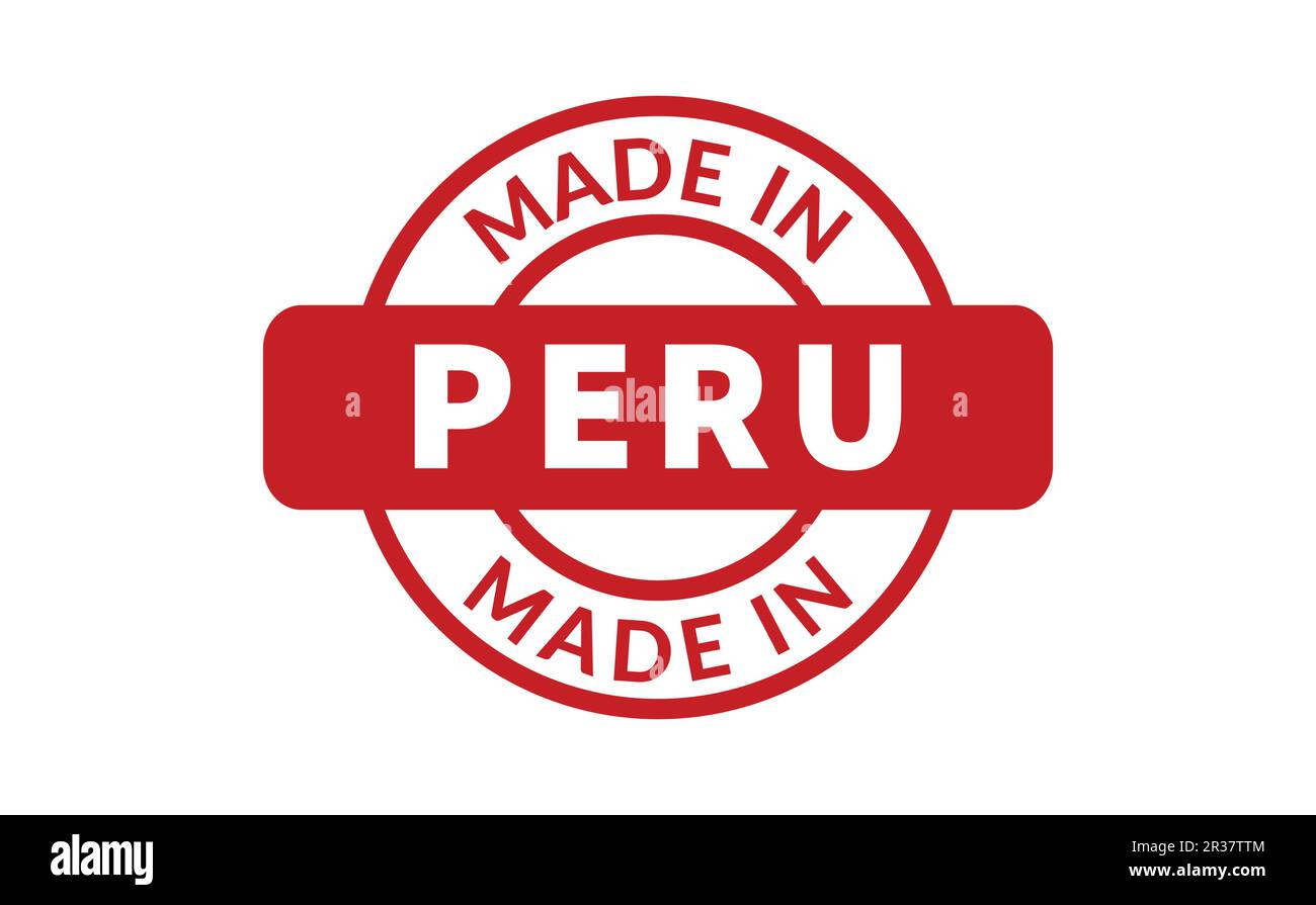 Made in peru red stamp hi-res stock photography and images - Alamy