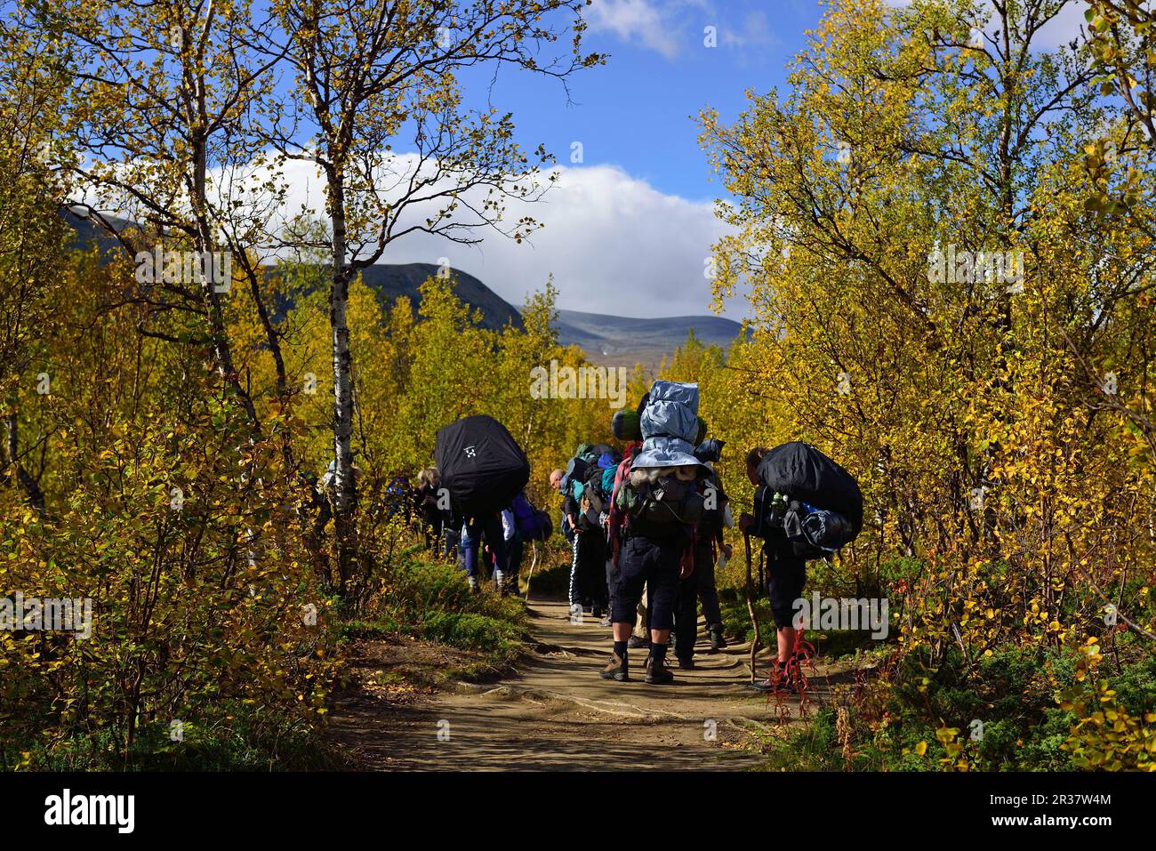 Trekking Nikkaluokta, Kebnekaise Fjaellstation, Lapland, Sweden2 Stock ...