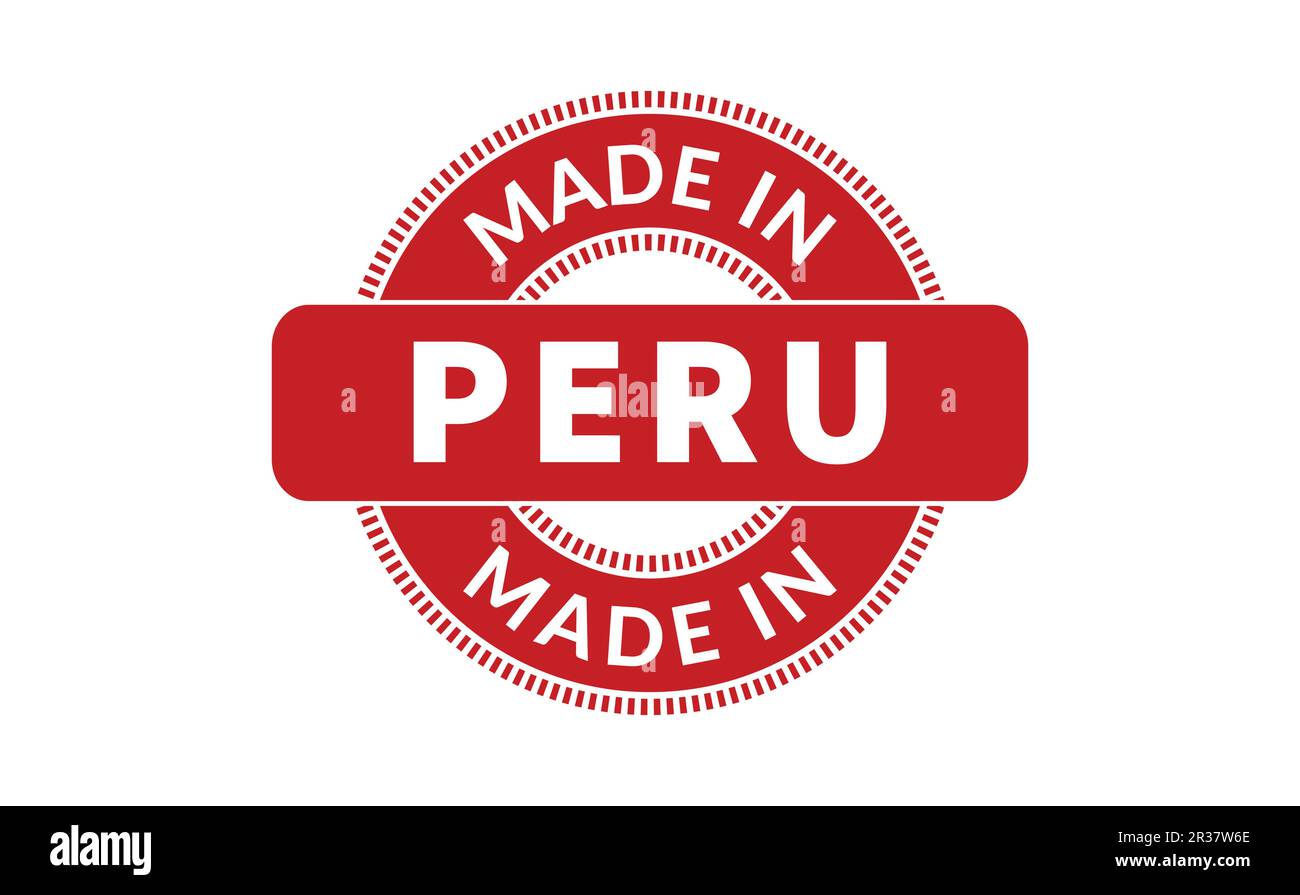 Made In Peru Logo Made In Peru Round Labels In English And In Spanish