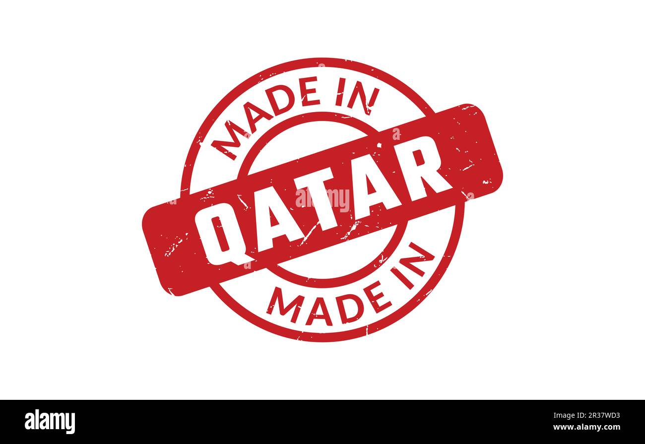 Made In Qatar Rubber Stamp Stock Vector Image & Art - Alamy