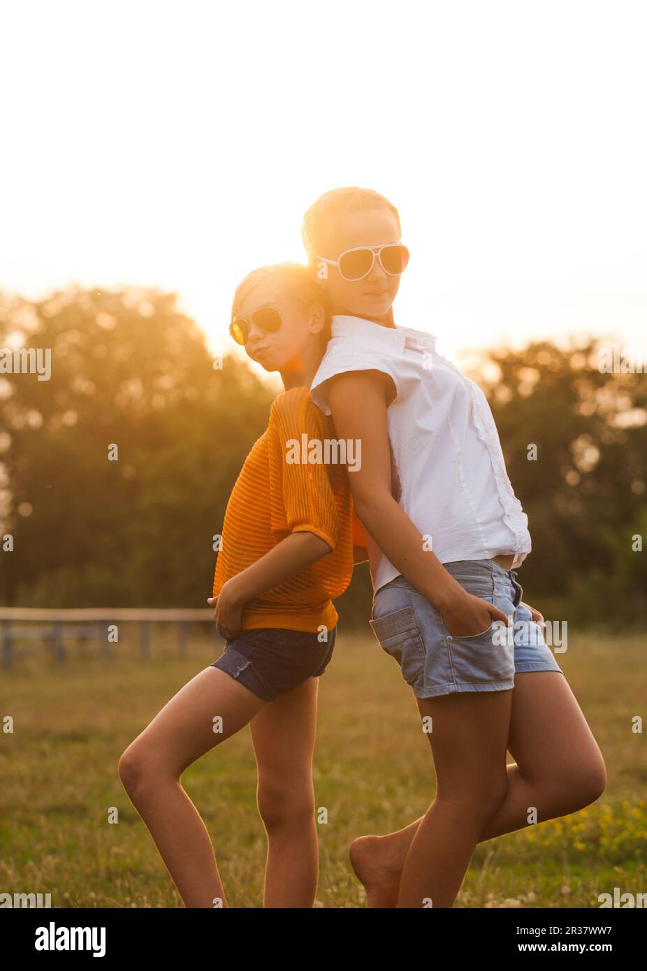 Two teenage girls Stock Photo - Alamy