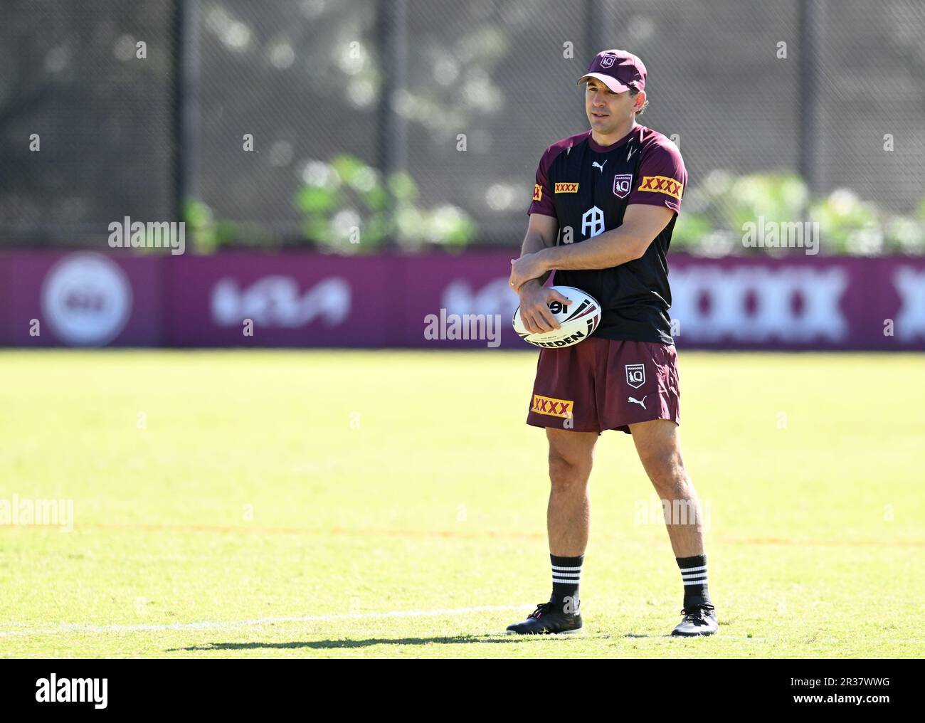 Maroons coach Billy Slater is seen during a Queensland Maroons State of ...
