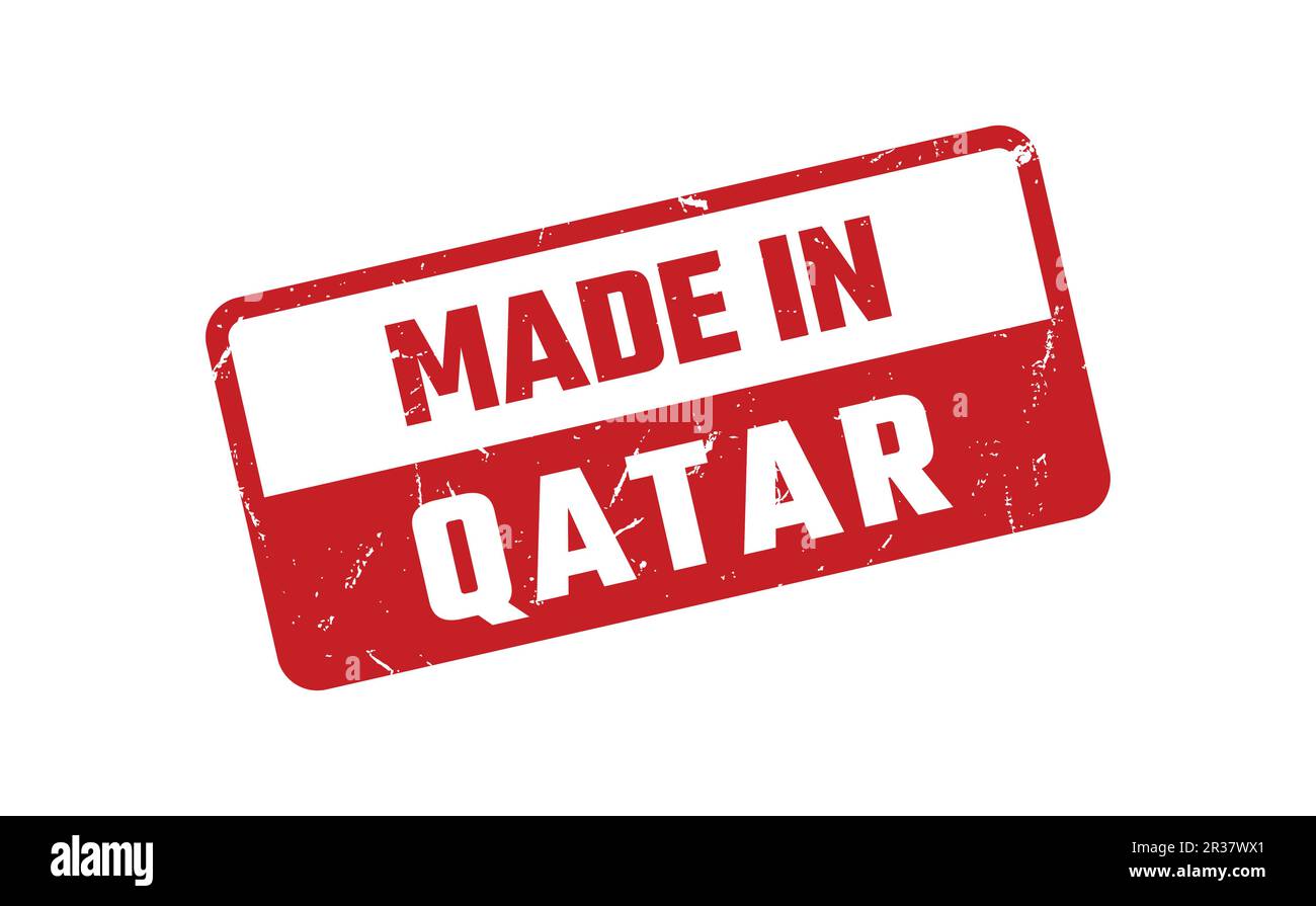 Made In Qatar Rubber Stamp Stock Vector Image & Art - Alamy