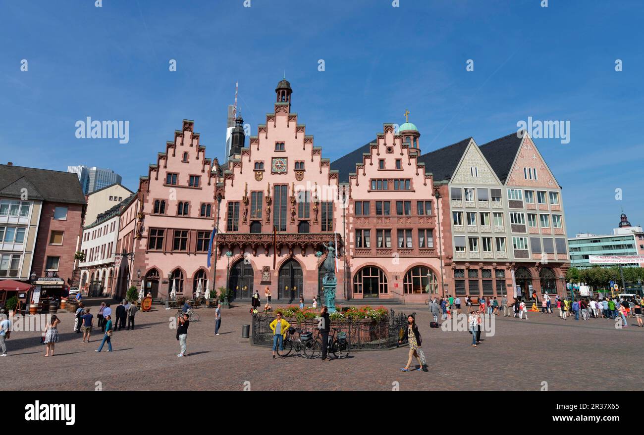 Roemer City Hall, Frankfurt am Main, Hesse, Roemer, Germany Stock Photo ...