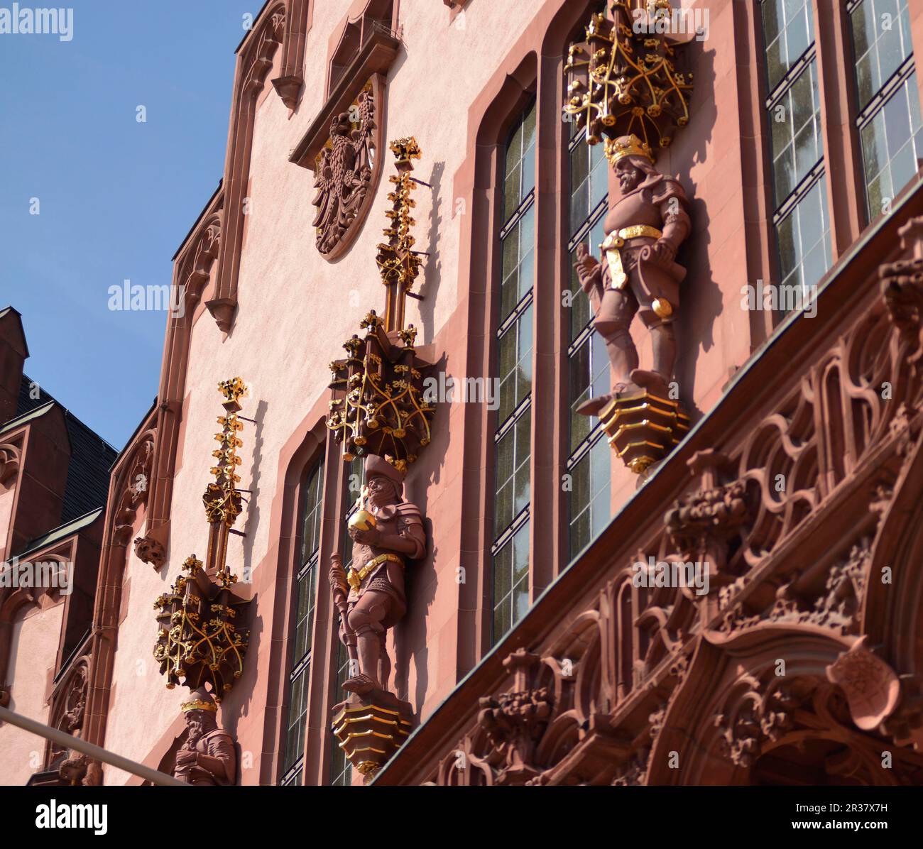 Emperor statues, Roemer City Hall, Frankfurt am Main, Hesse, Roemer ...