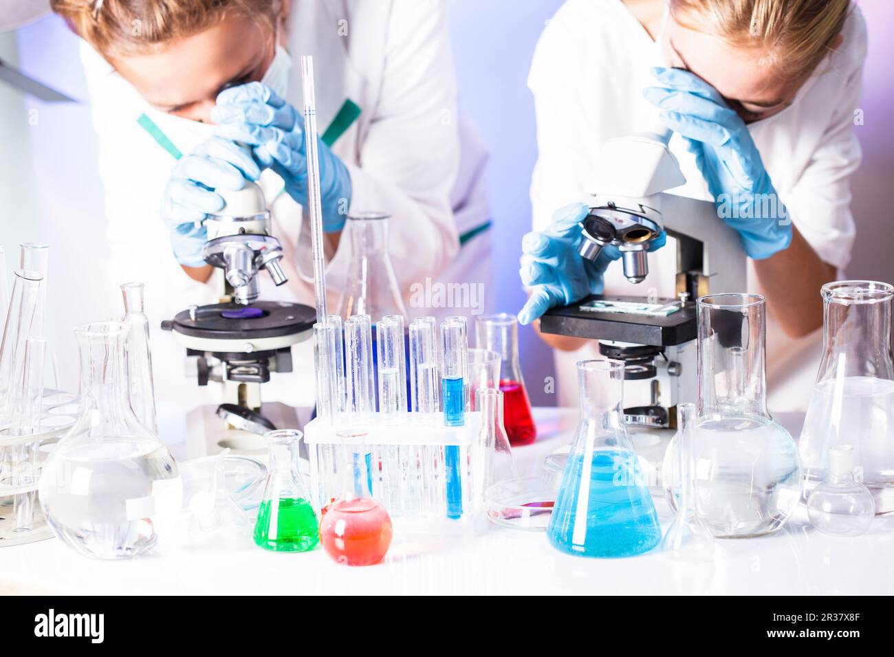 Scientists in the chemical laboratory Stock Photo - Alamy