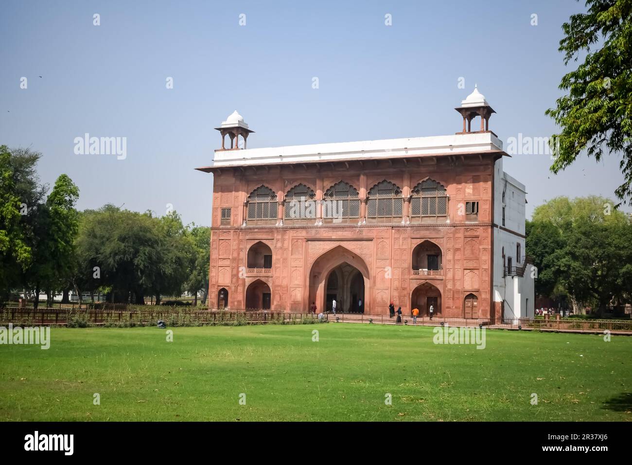 Architectural details of Lal Qila - Red Fort situated in Old Delhi ...