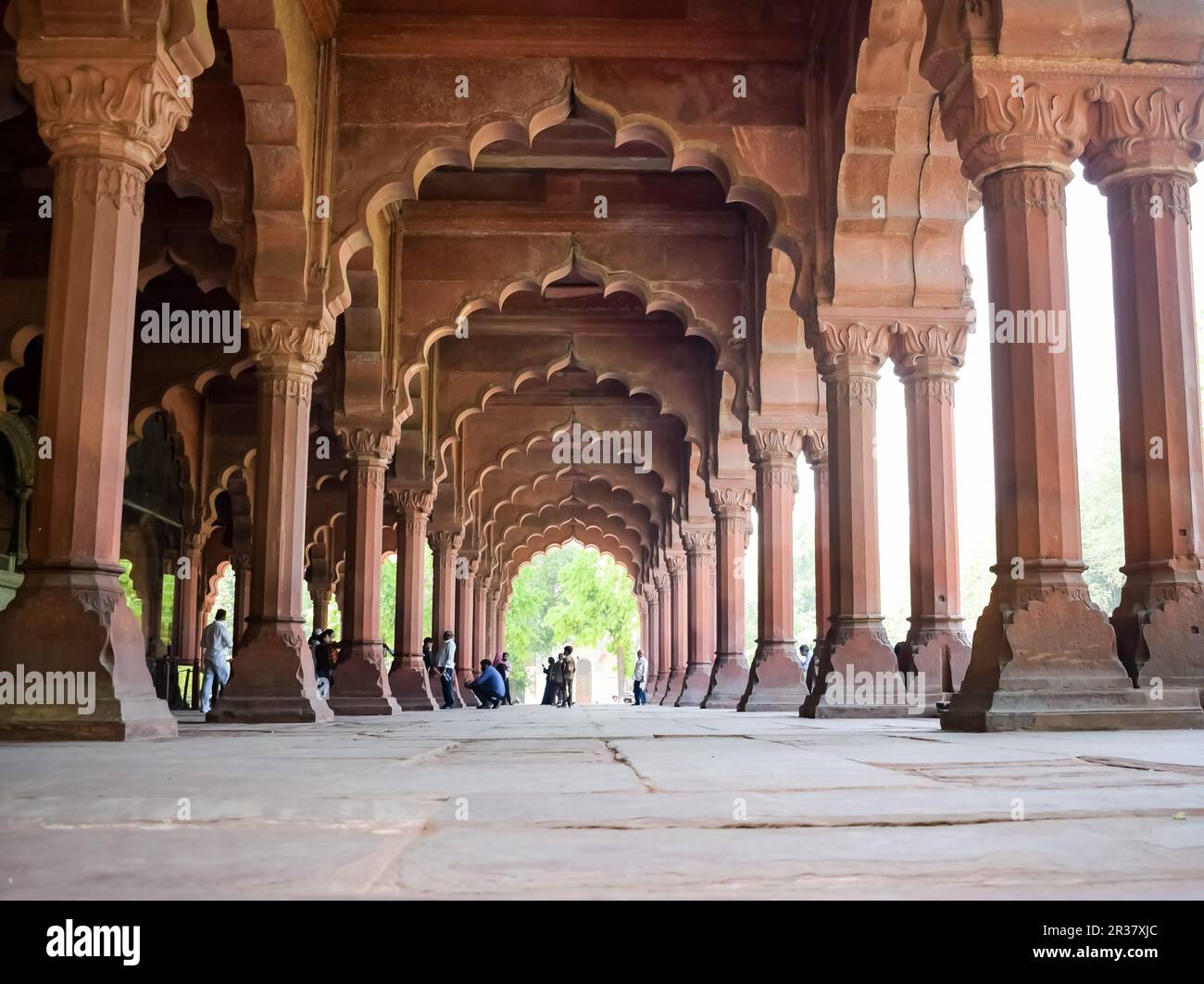 Architectural details of Lal Qila - Red Fort situated in Old Delhi ...