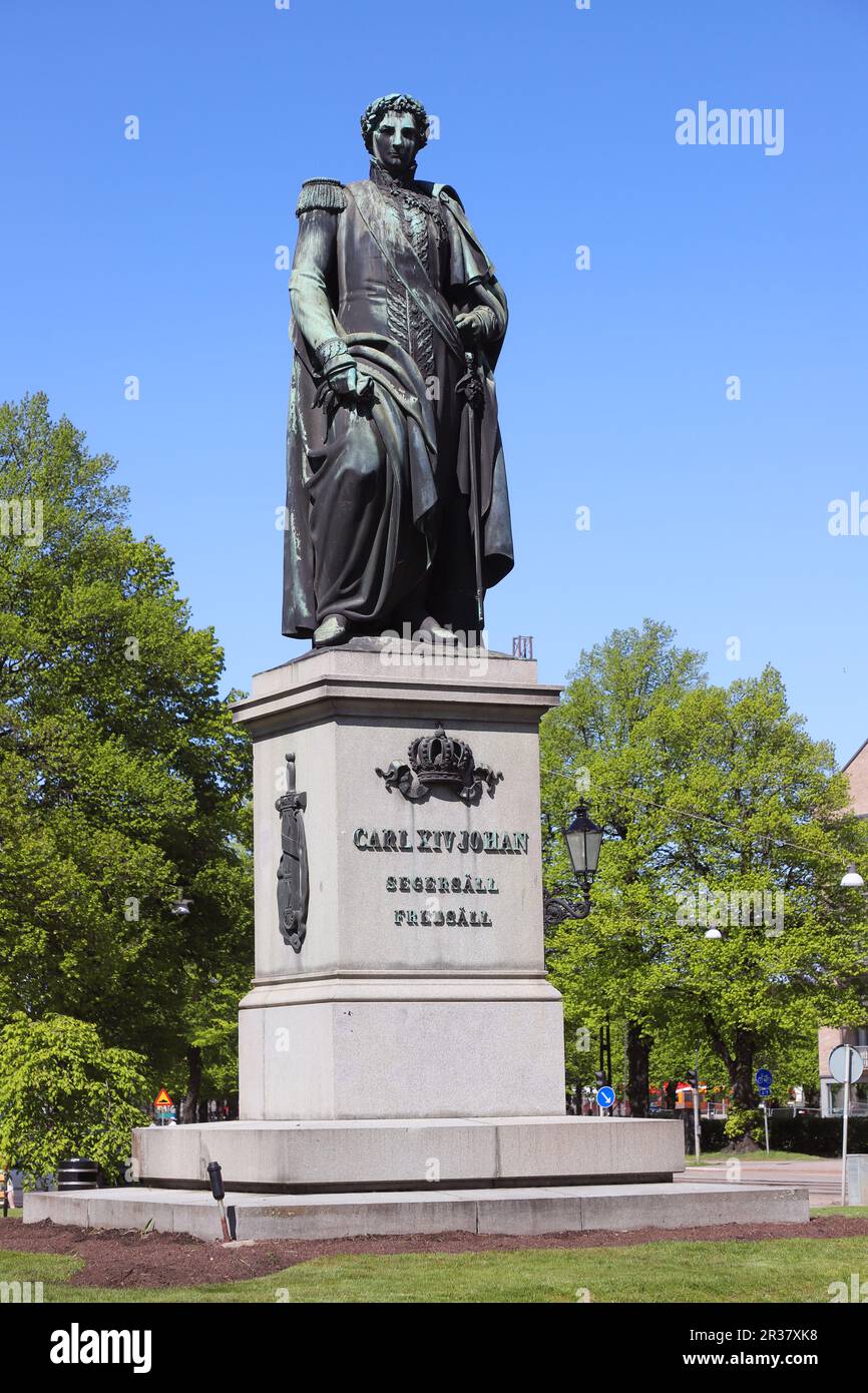 Statue king karl johan iii hi-res stock photography and images - Alamy