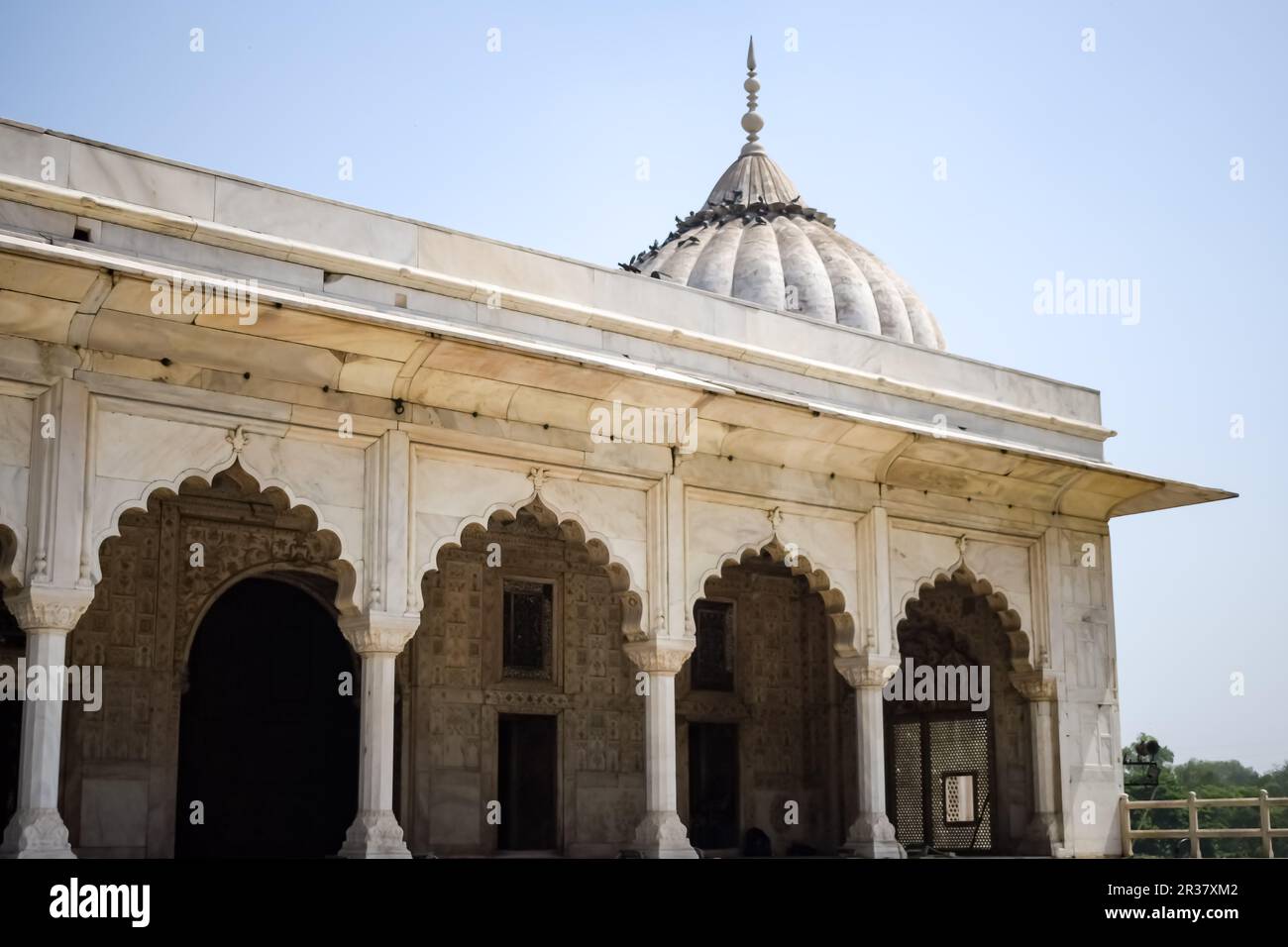 Architectural details of Lal Qila - Red Fort situated in Old Delhi ...