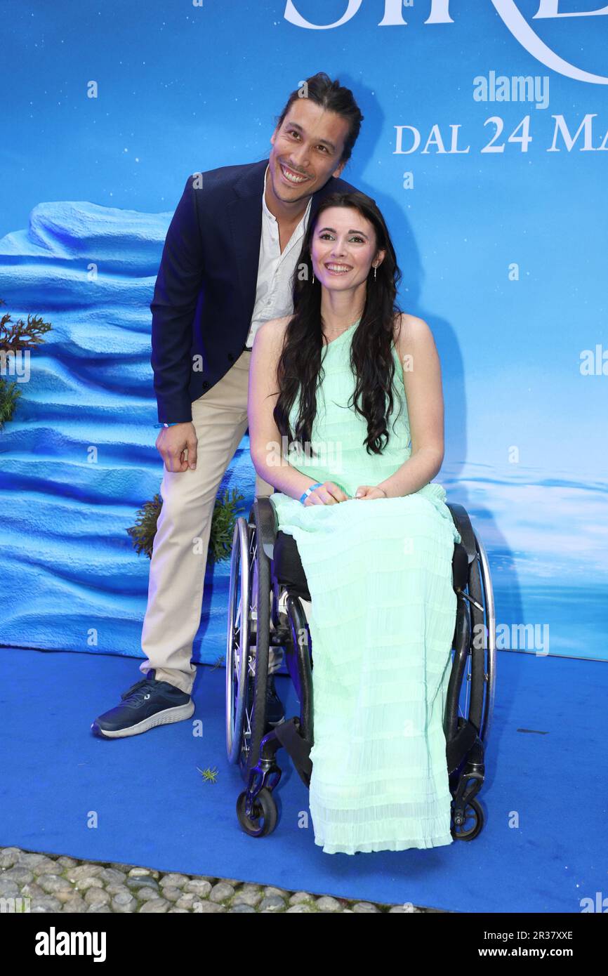 Milan, Italy. 22nd May, 2023. Preview of the new Disney film The Little Mermaid In the photo ...