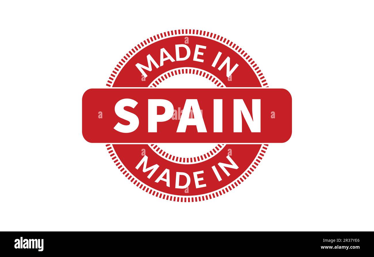 Made in spain label Stock Vector Images - Alamy