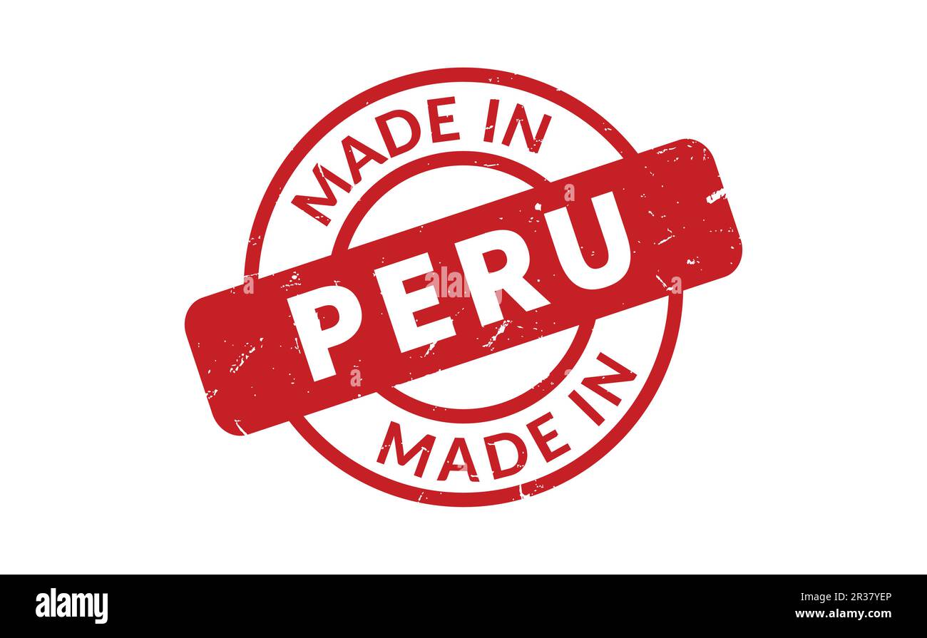 Made in peru red stamp hi-res stock photography and images - Alamy