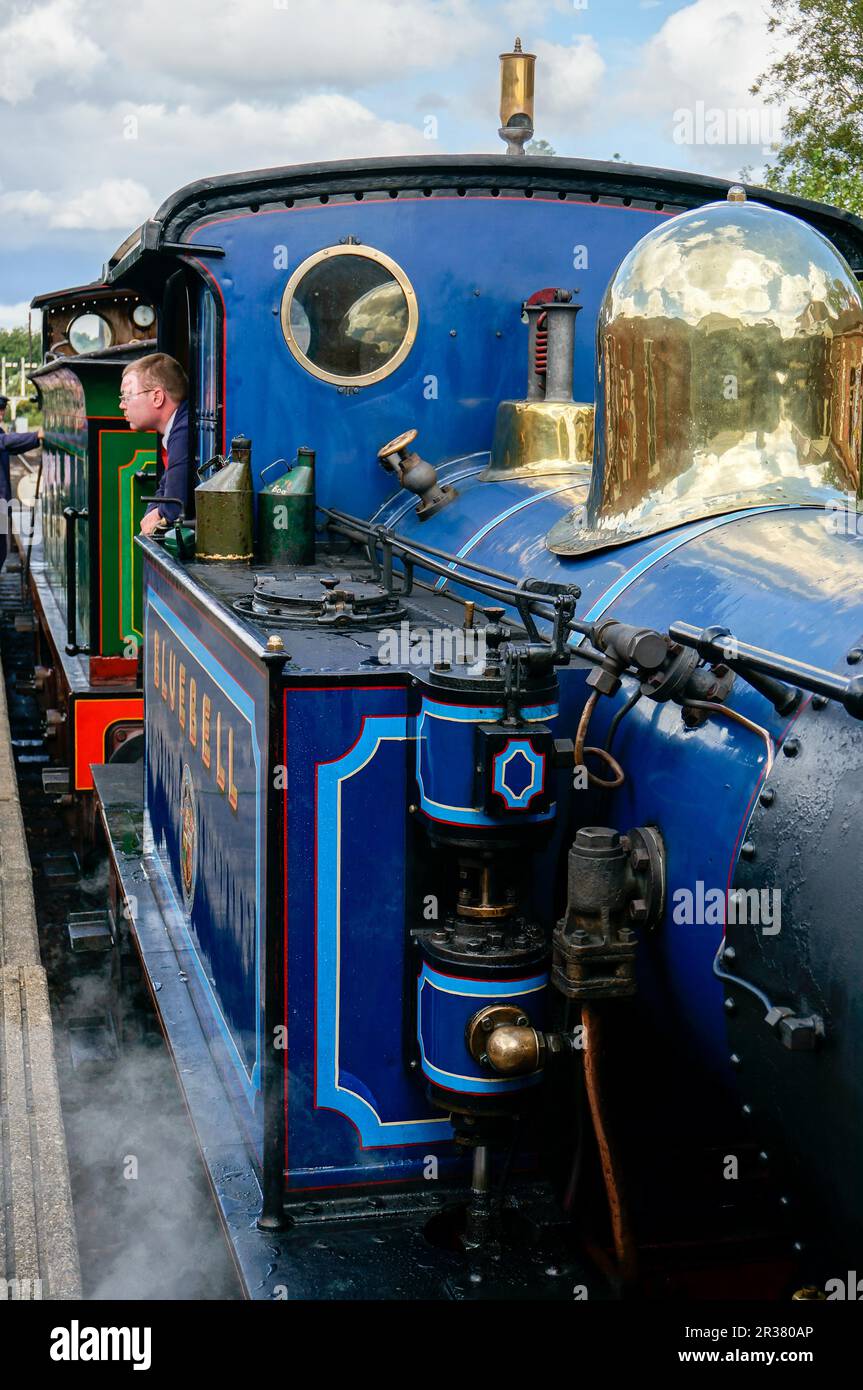 Bluebell steam engine at Sheffield Park station Stock Photo - Alamy