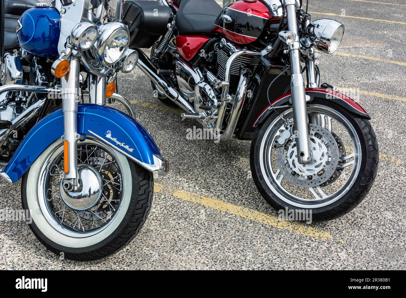 View two motorcycles in hi-res stock photography and images - Alamy