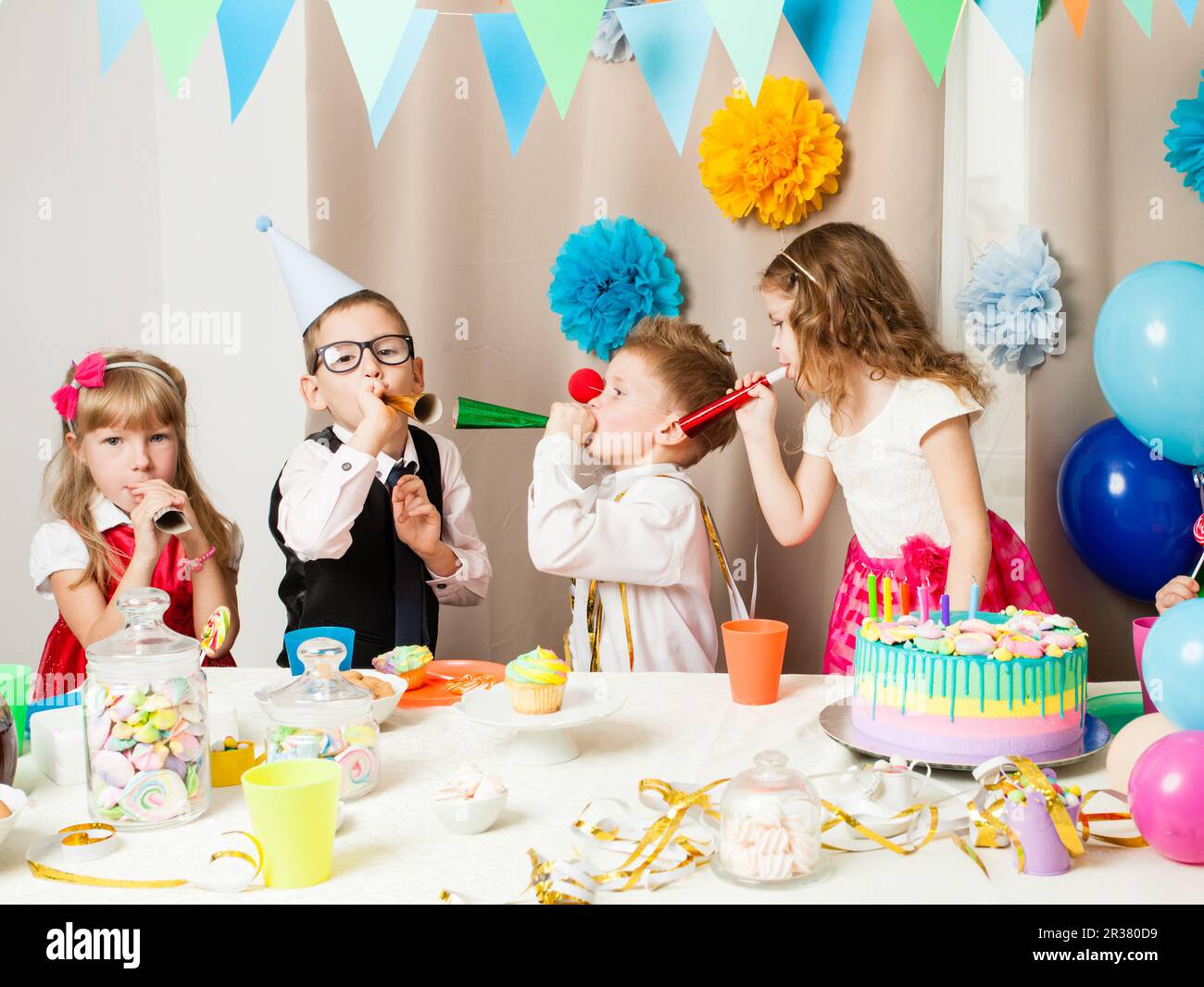 Funny birthday games Stock Photo - Alamy