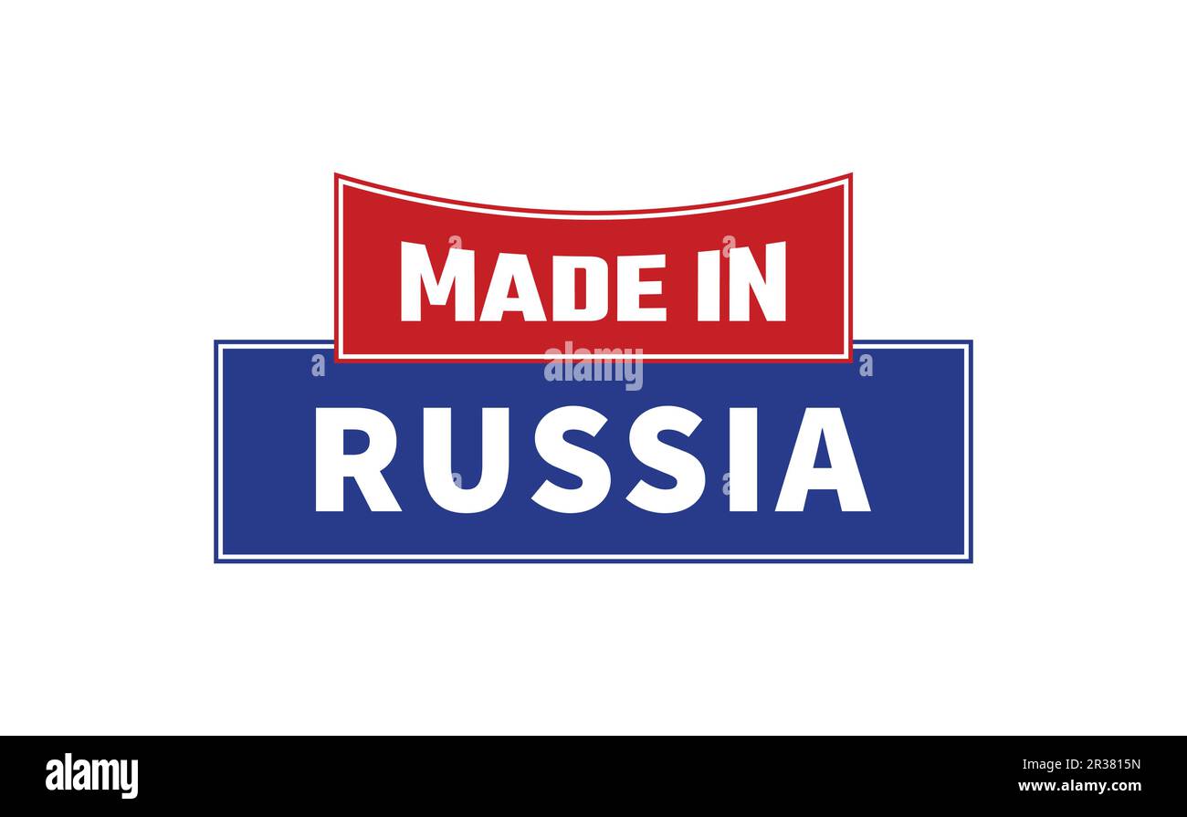 Made In Russia Seal Vector Stock Vector Image & Art - Alamy