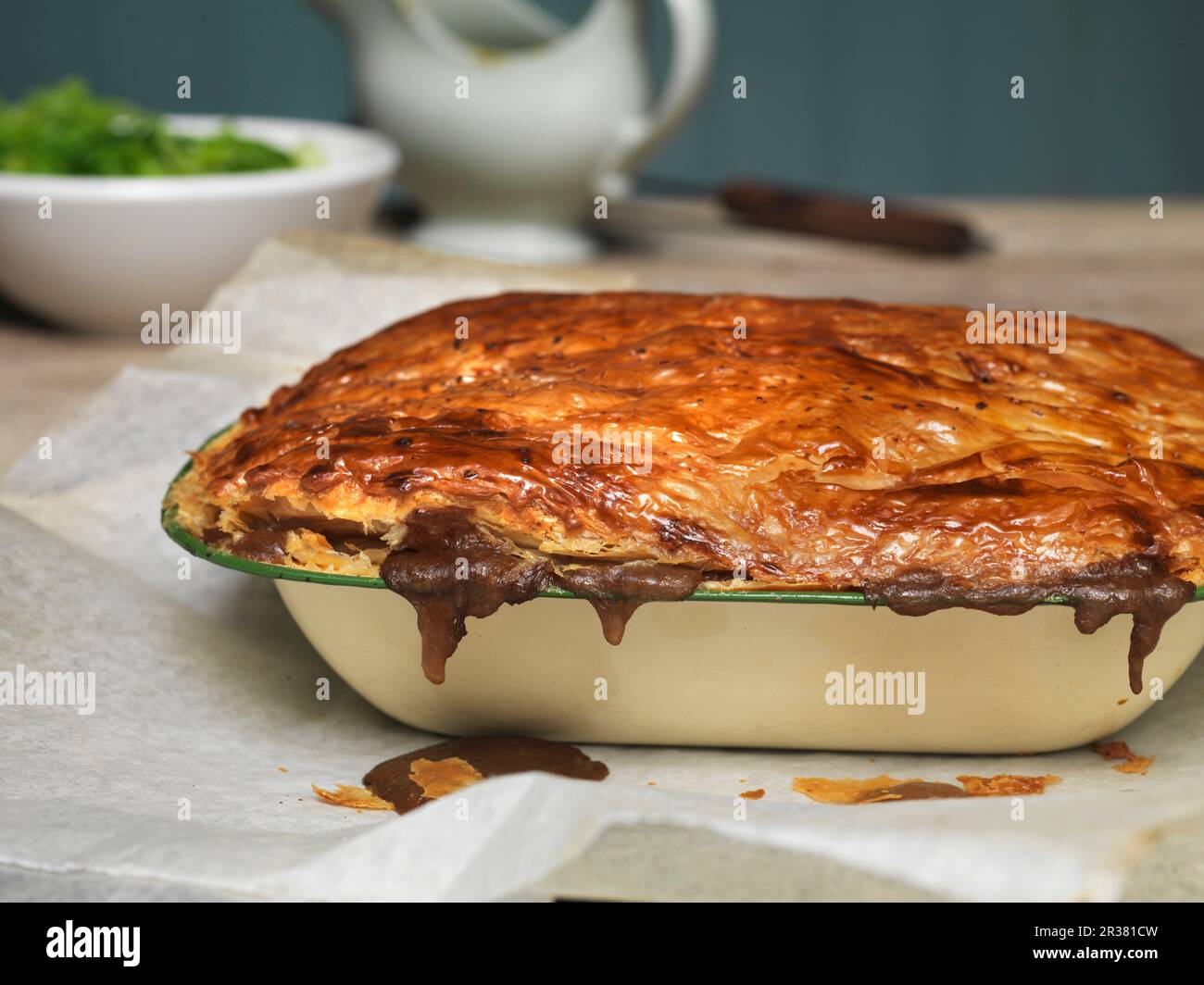 Family Meat Pie Stock Photo - Alamy