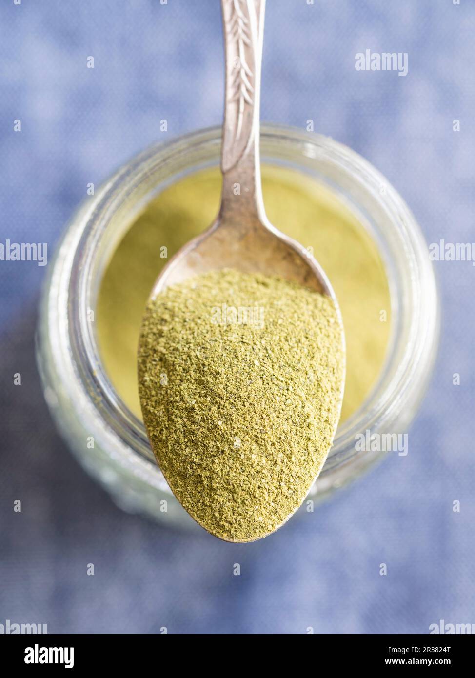 Top view moringa powder hi-res stock photography and images - Alamy