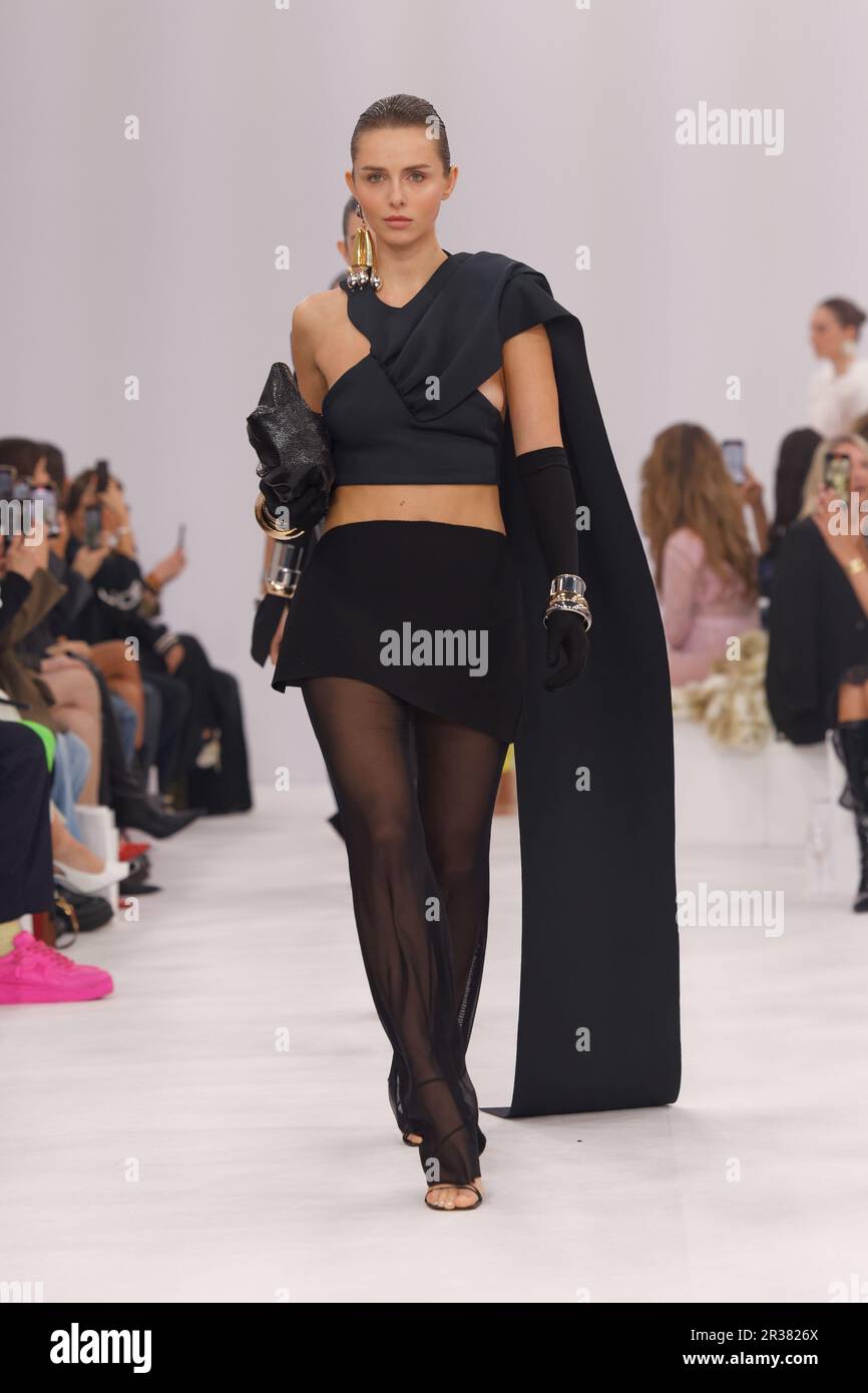 Models walks the runway during the MARIAM SEDDIQ show during the ...