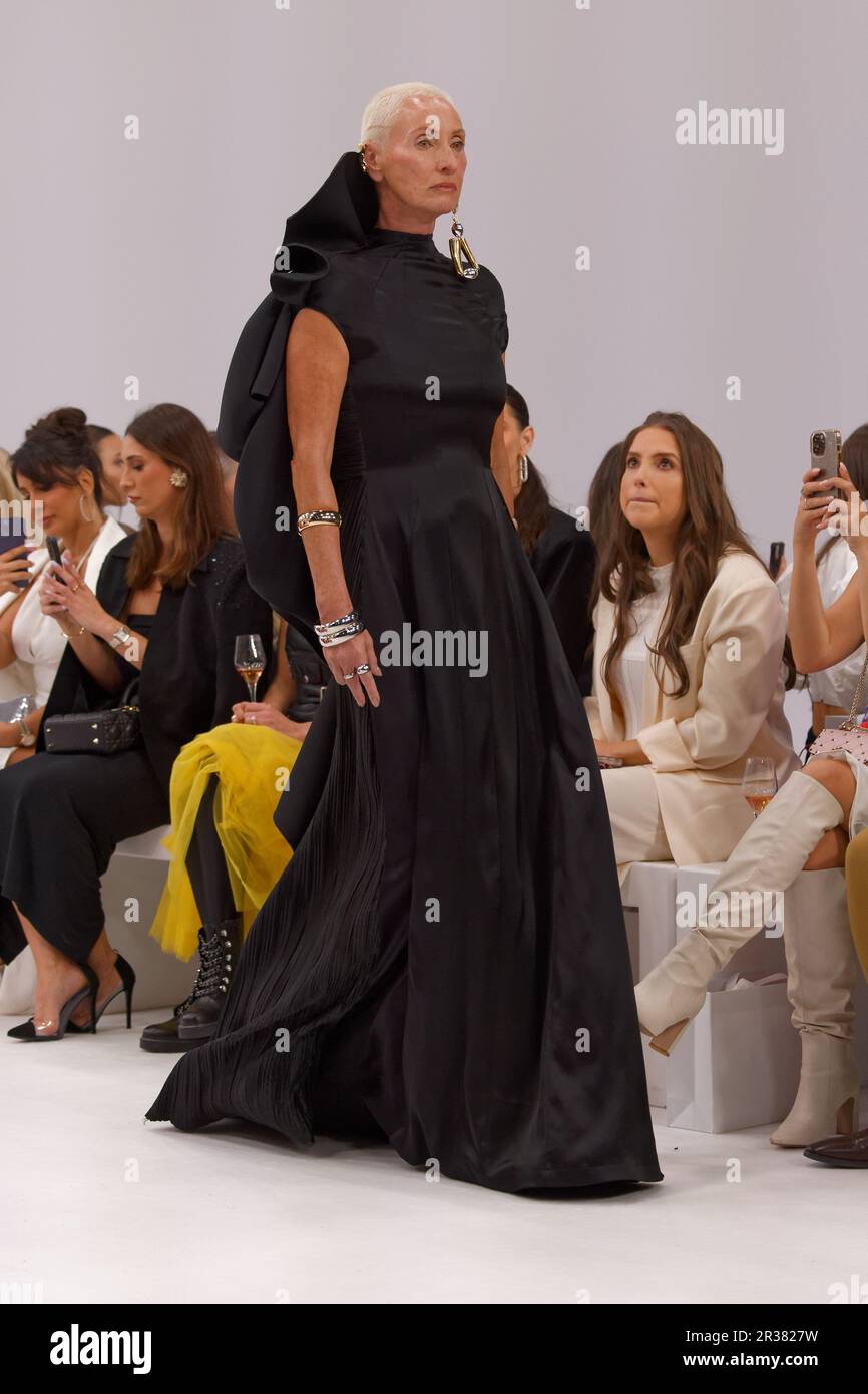 A model walks the runway during the MARIAM SEDDIQ show during the ...