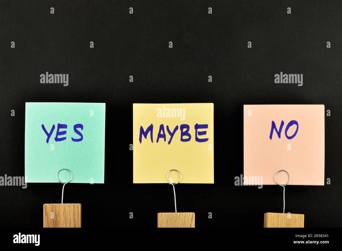 Yes no maybe red hi-res stock photography and images - Alamy