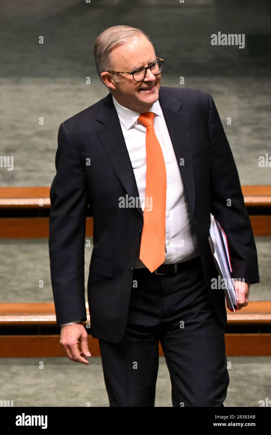 Australian Prime Minister Anthony Albanese arrives during Question Time ...