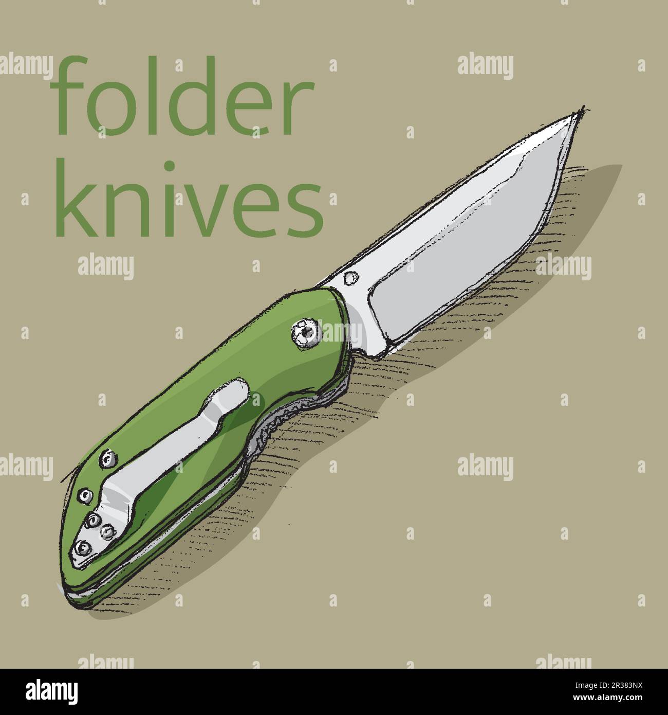 Folder knife hi-res stock photography and images - Alamy