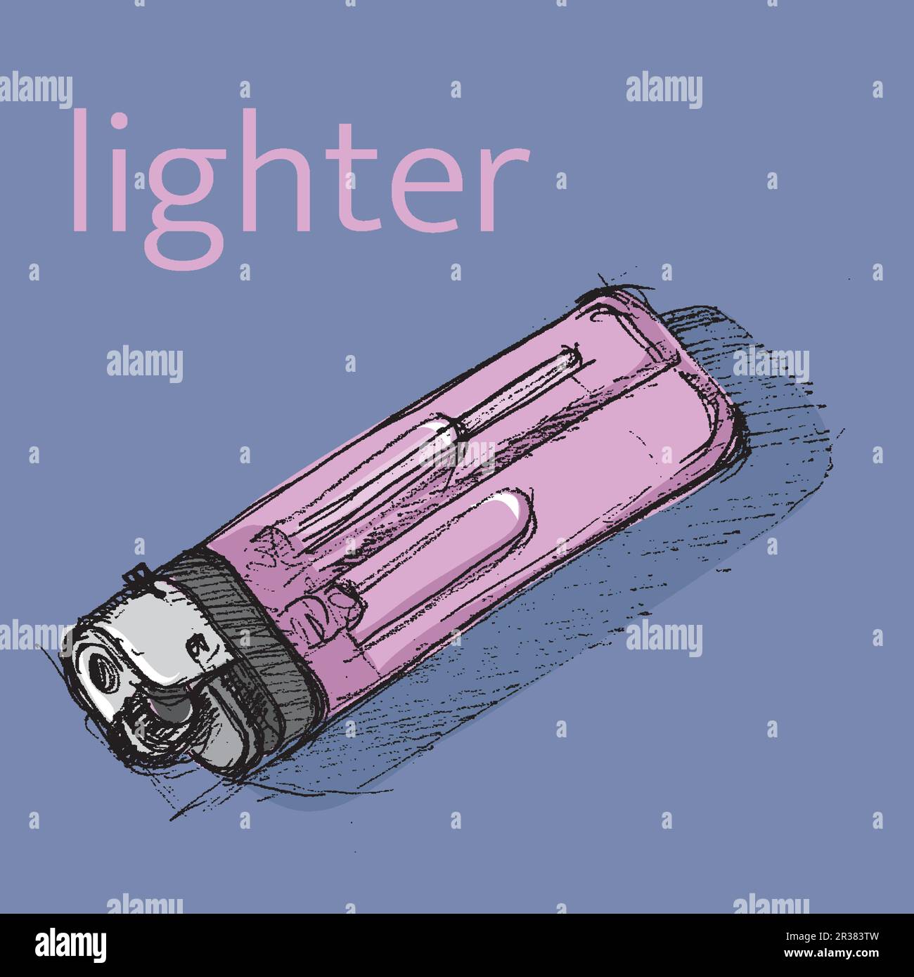 lighter sketch pencil style Stock Vector Image & Art - Alamy