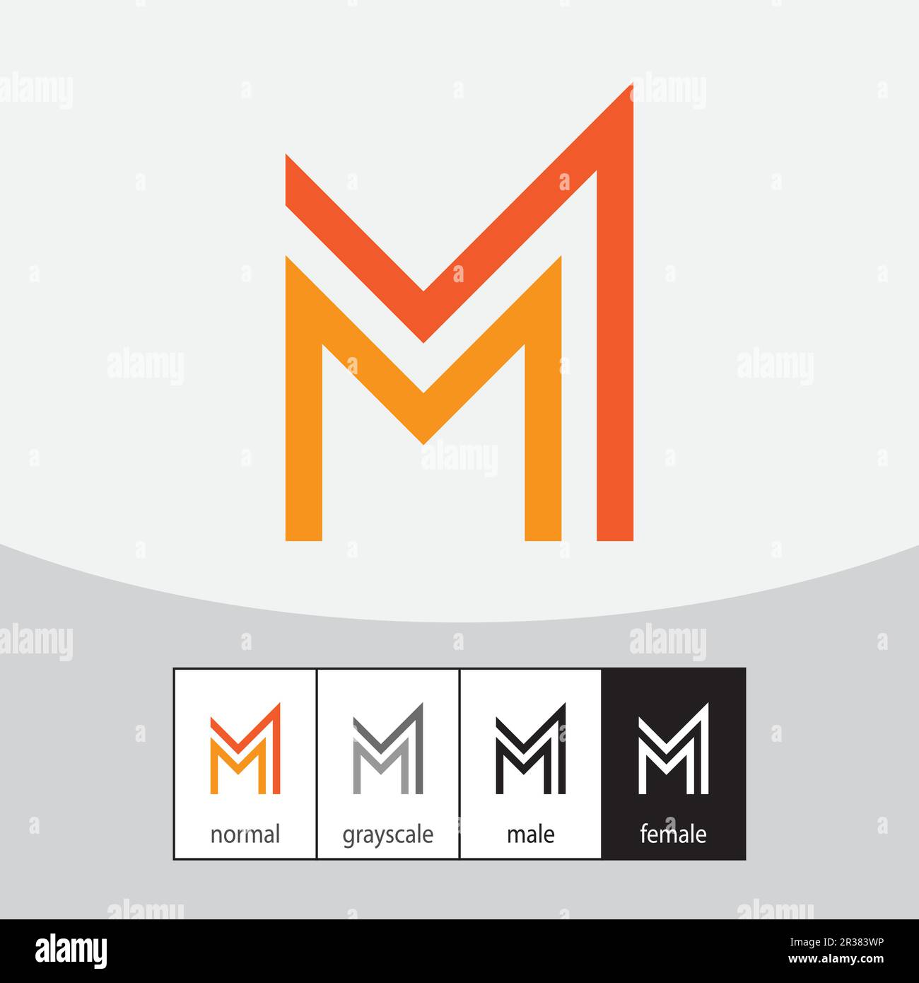 M and Y Letter Logo. Orange and Yellow - Vector Stock Vector Image ...