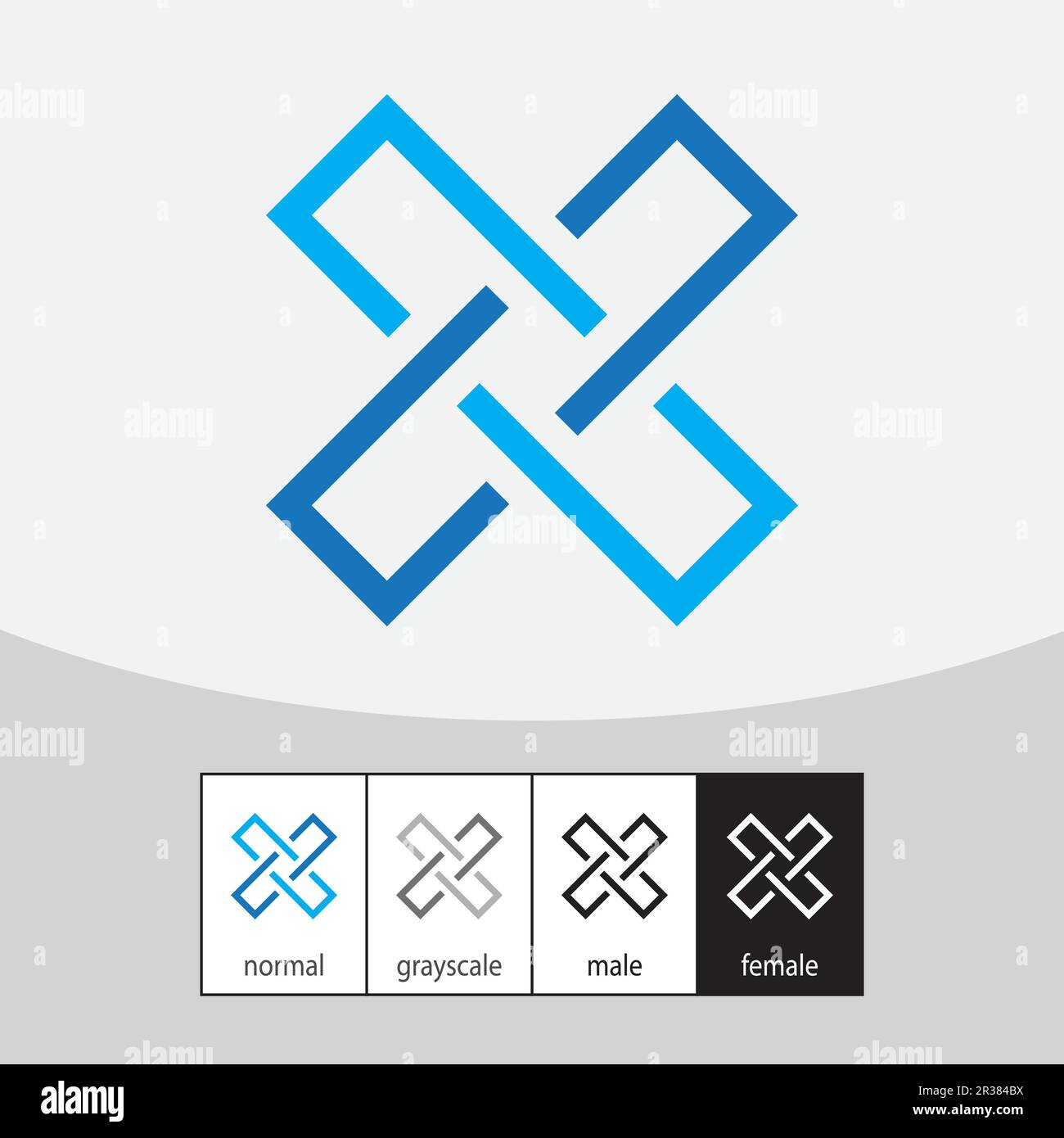 X Letter Logo. Blue Color. - Vector Stock Vector Image & Art - Alamy