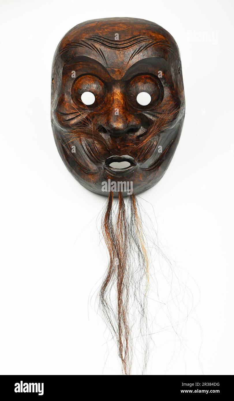 Japanese wooden mask hi-res stock photography and images - Alamy